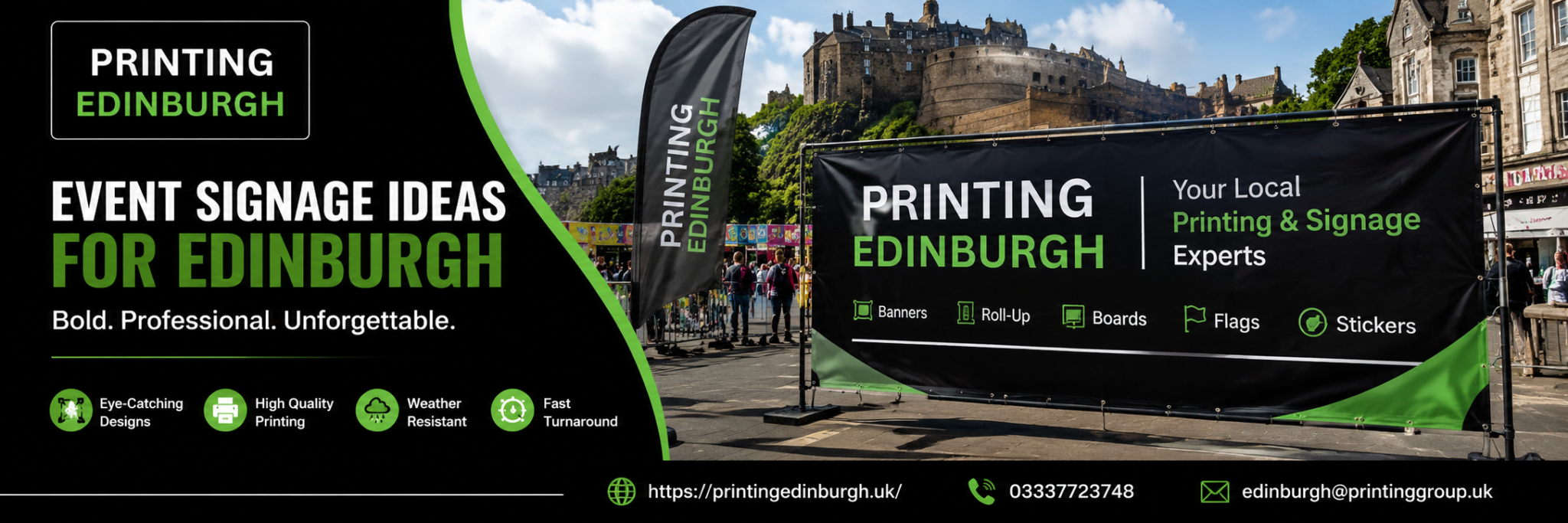 Event Signage Ideas for Edinburgh Events